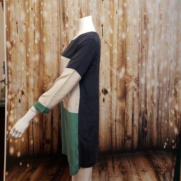 Club Monaco | Dresses | Club Monaco Silk Color Block Shift Dress | Poshmark